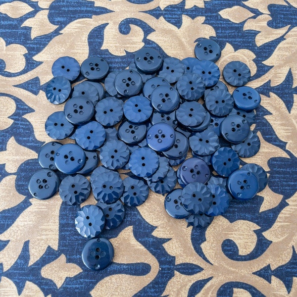 Navy Blue Buttons - Etsy