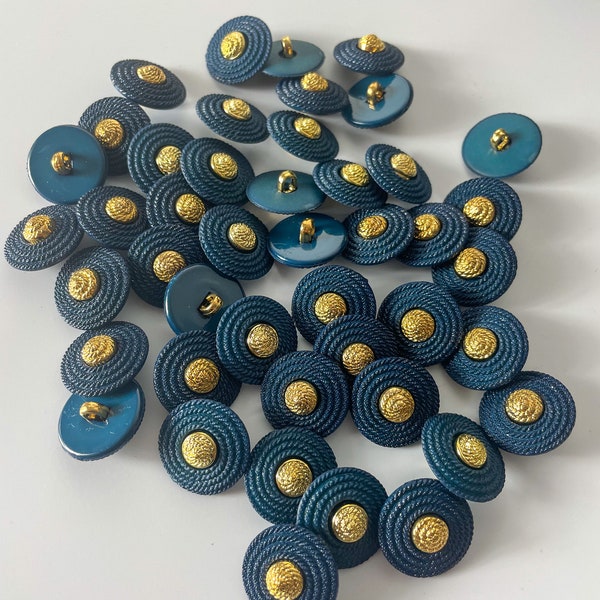 Teal Buttons - Etsy