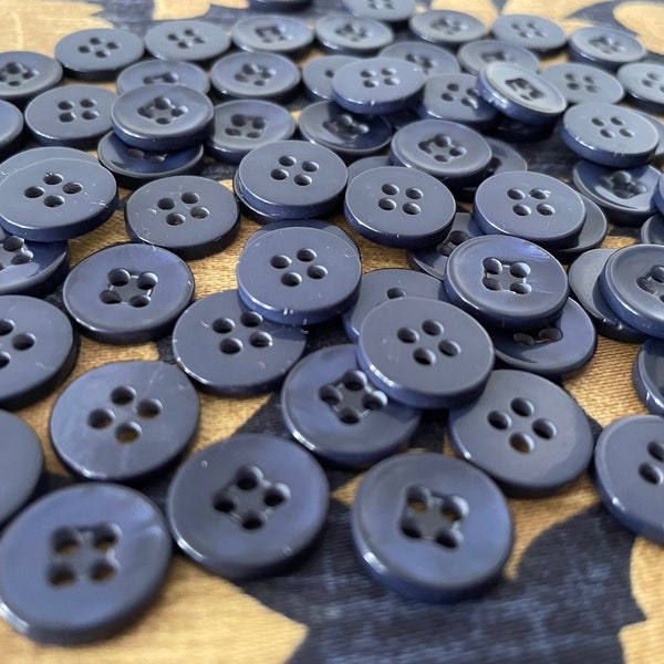 Dark Blue Buttons - Etsy UK