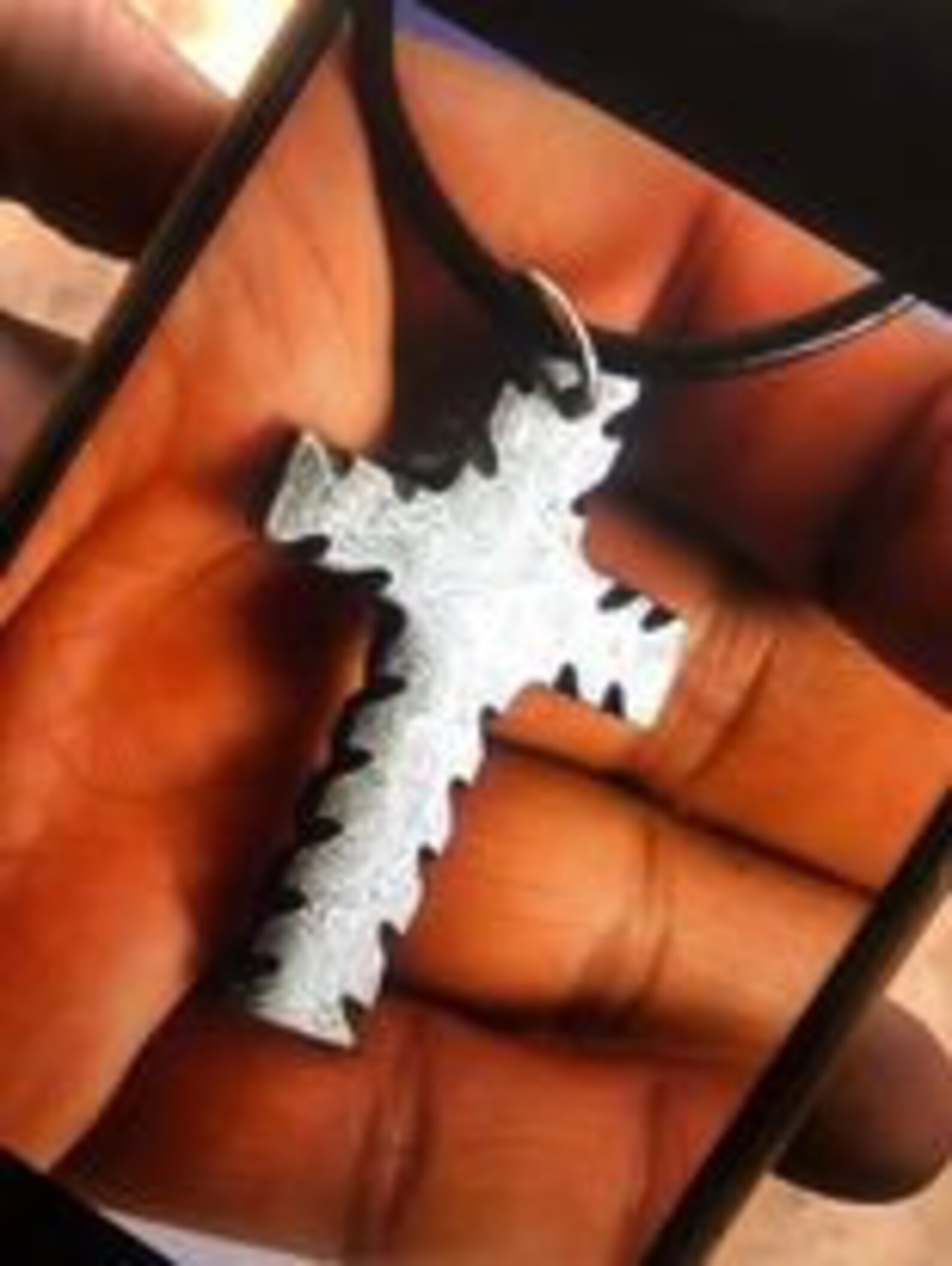 Damascus Cross Pendant - Etsy