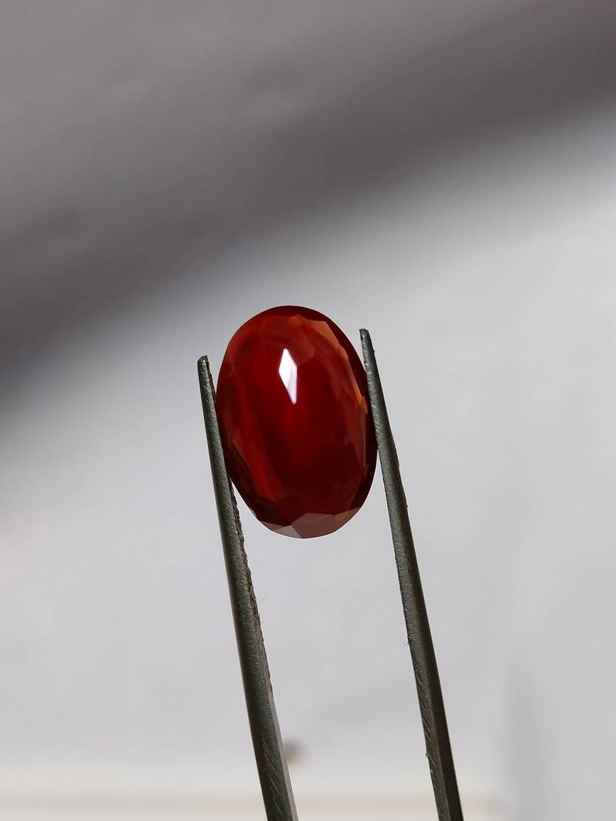 Natural Rare Red Color Oregon Sunstone Faceted Oval - Etsy