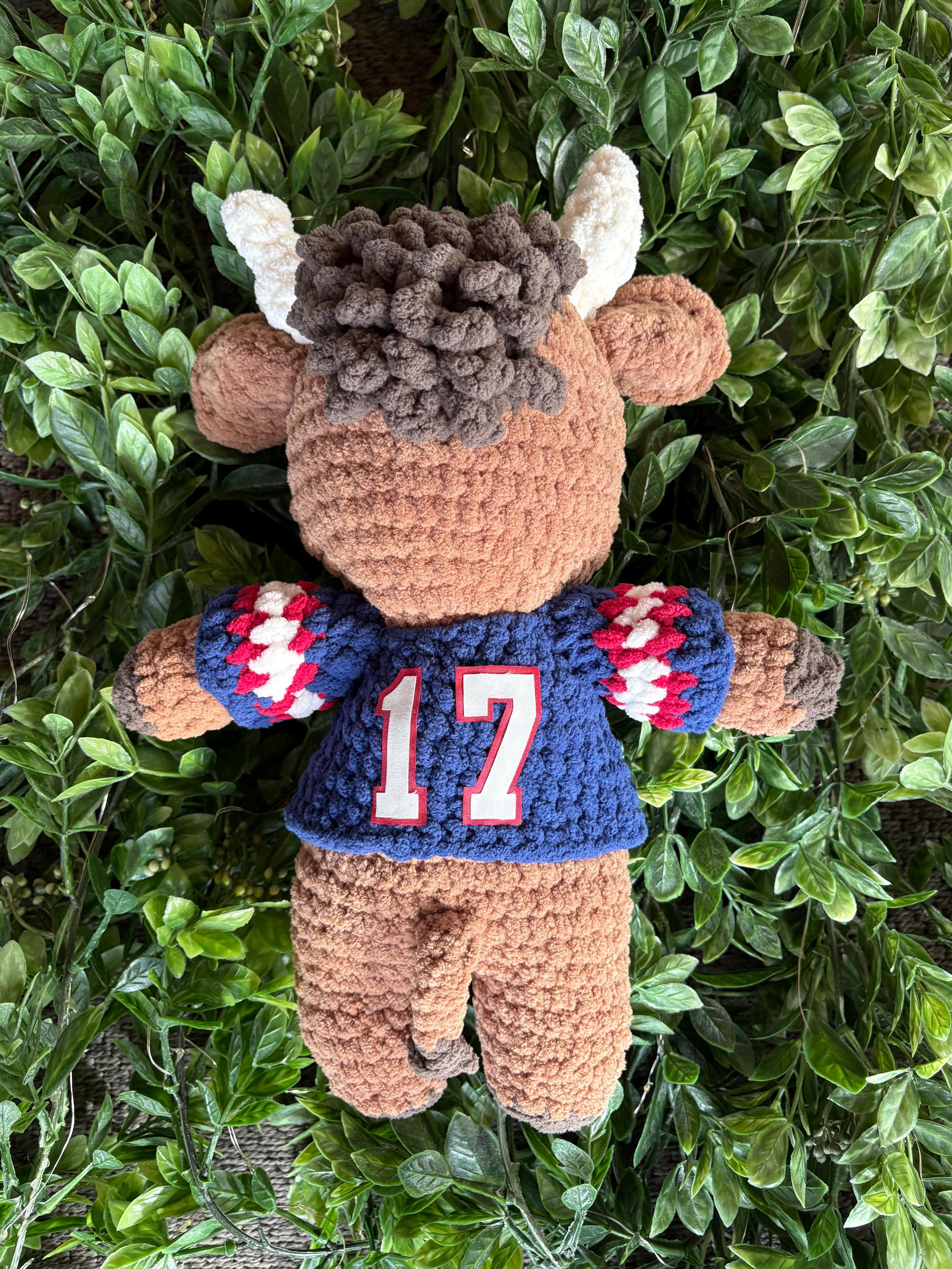 Billy the Buffalo - Buffalo Bills Crochet Stuffed Animal - Etsy