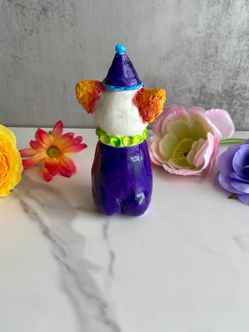 Sad Clown Polymer Clay Desk Buddy - Etsy