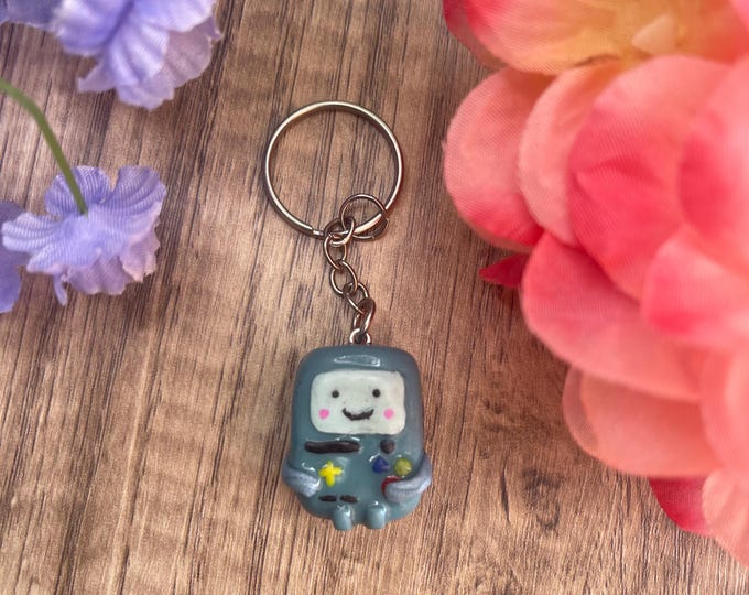Adventure Time Polymer Clay BMO Keychain - Etsy