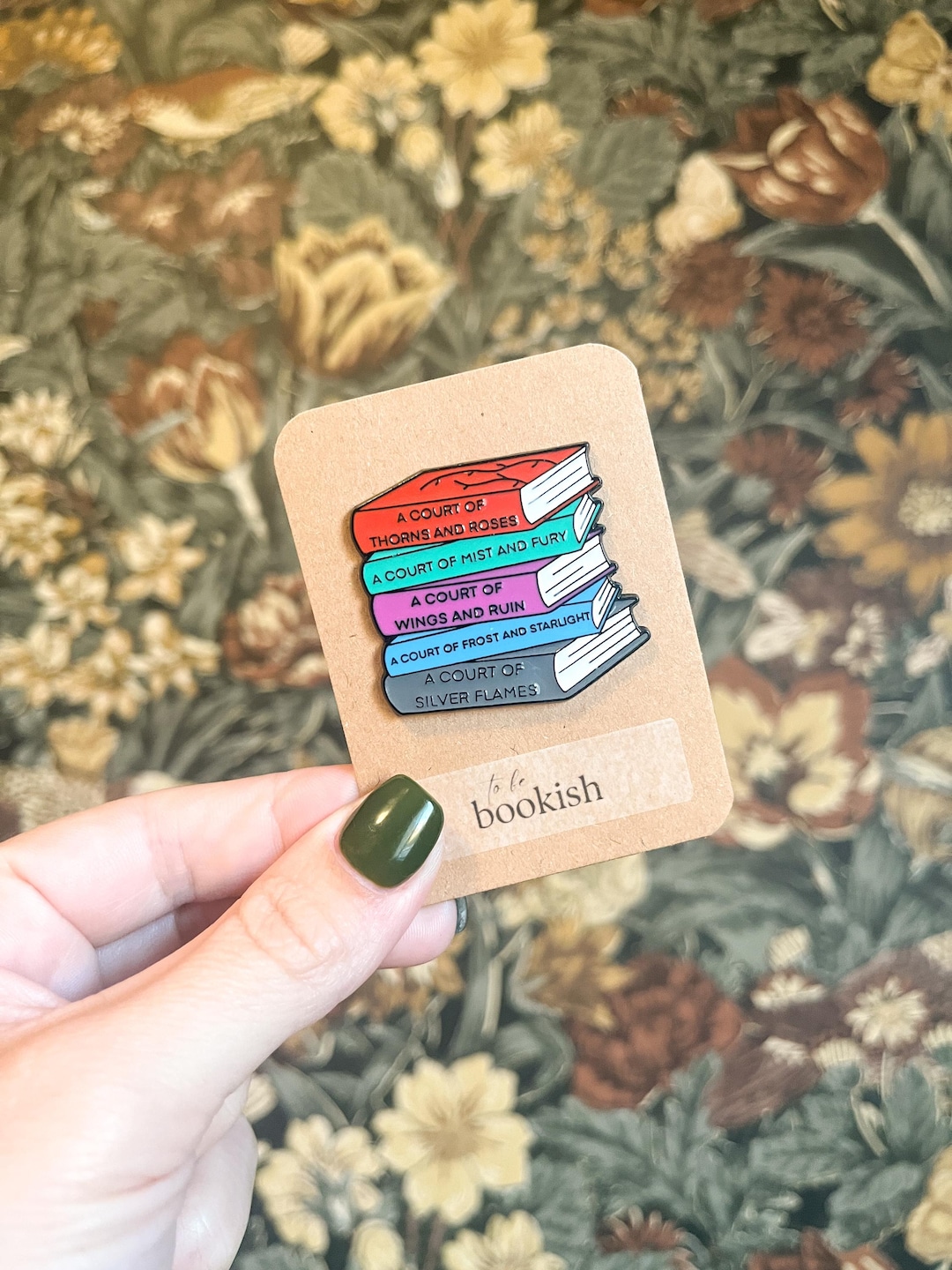 ACOTAR Book Stack Enamel Pin, Bookish Pin, Fantasy Badges, SJM Pin - Etsy