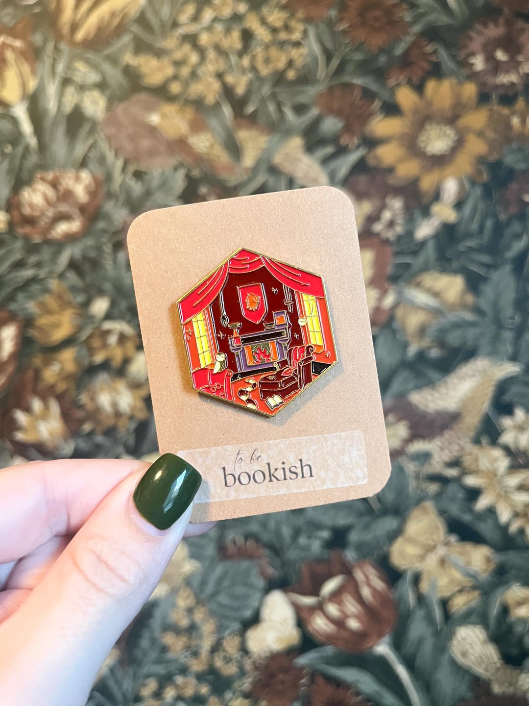 Gryffindor Common Room Enamel Pin, Bookish Pins, Fantasy Badges ...