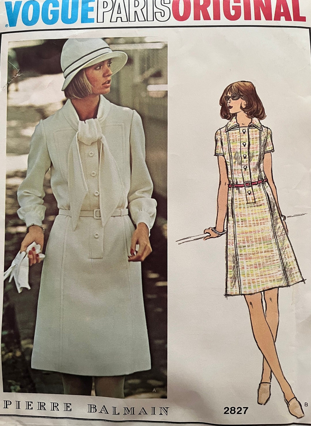 1970s Vogue Paris Original 2827. Circa 1973. Pierre Balmain. Uncut ...