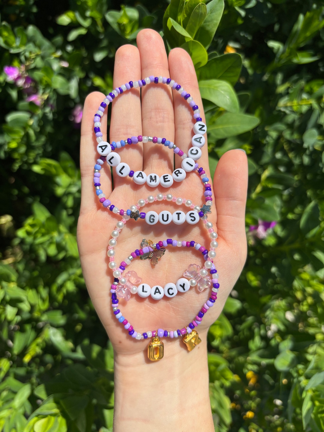 Olivia Rodrigo Beaded Bracelets | Letter Word Friendship Bracelets ...