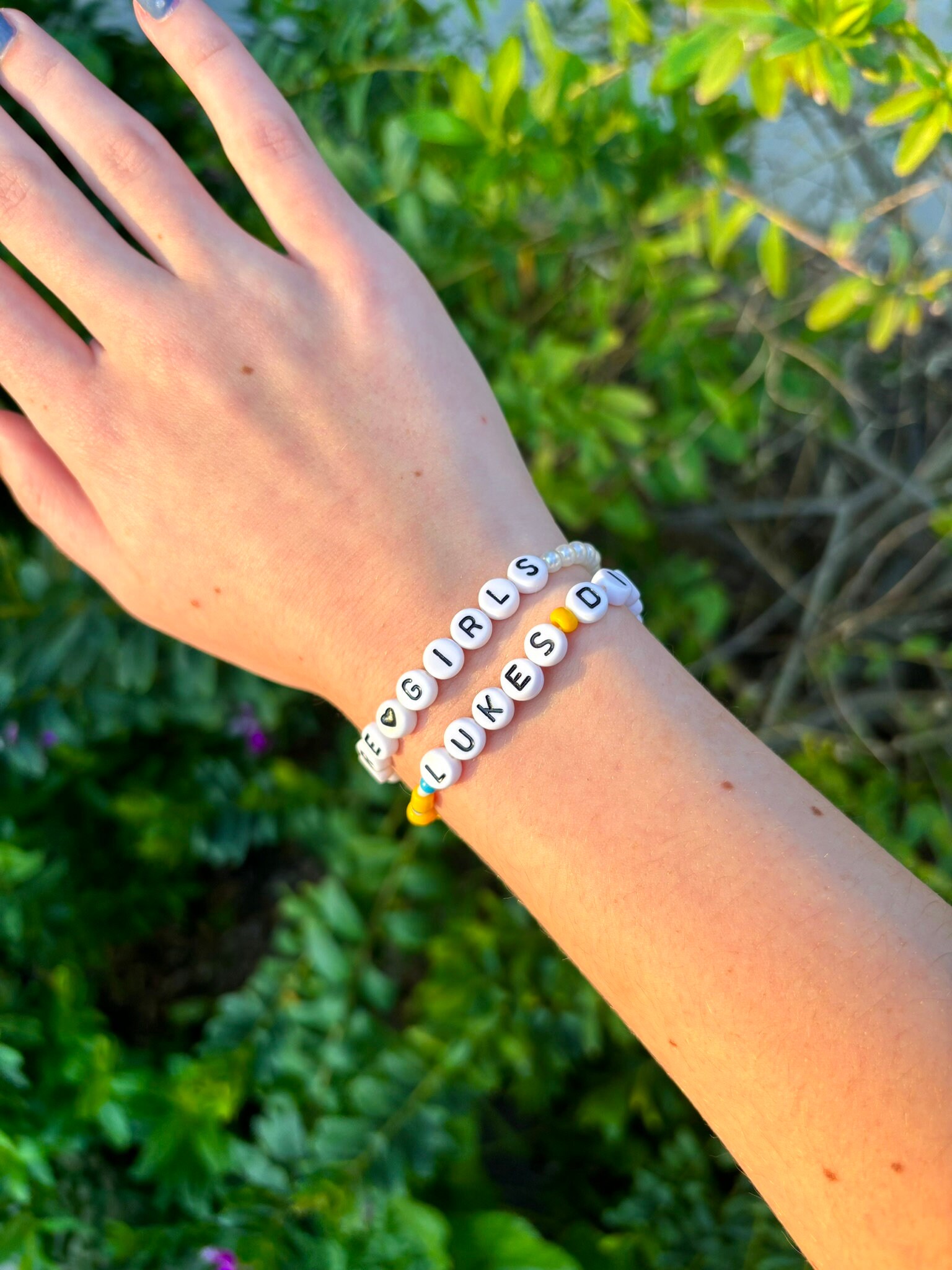 Gilmore Girls Inspired Bead Bracelets | Beaded Name Letter Word ...