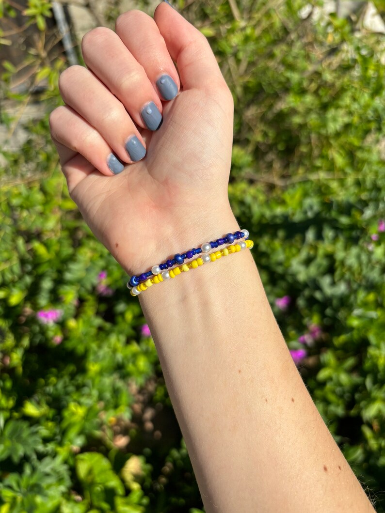 La La Land Inspired Bead Bracelets | Beaded Name Letter Word Bracelet | Friendship Bracelet ...