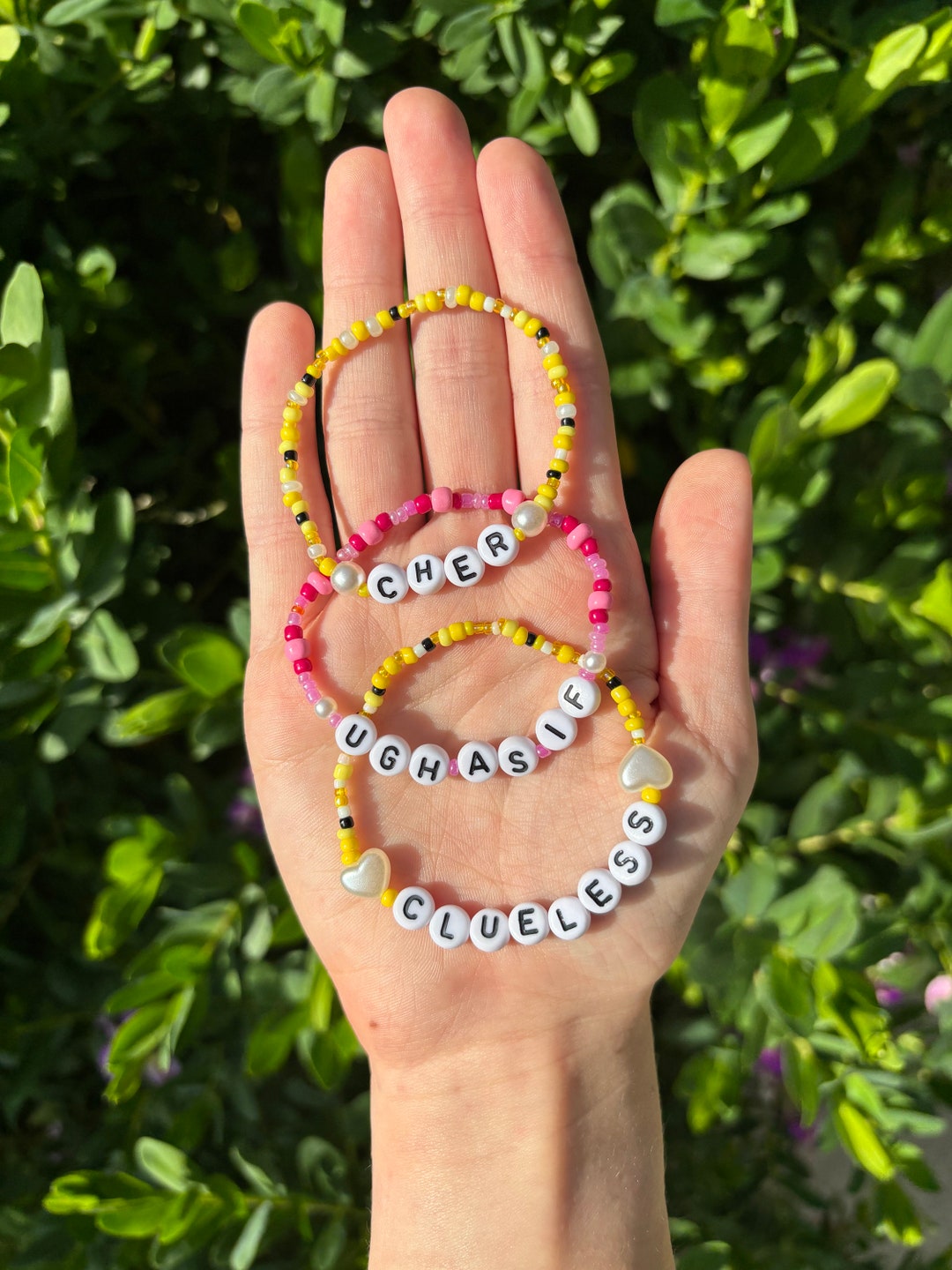 Clueless Inspired Bead Bracelets | Teen Rom-com Film Jewelery | Beaded ...