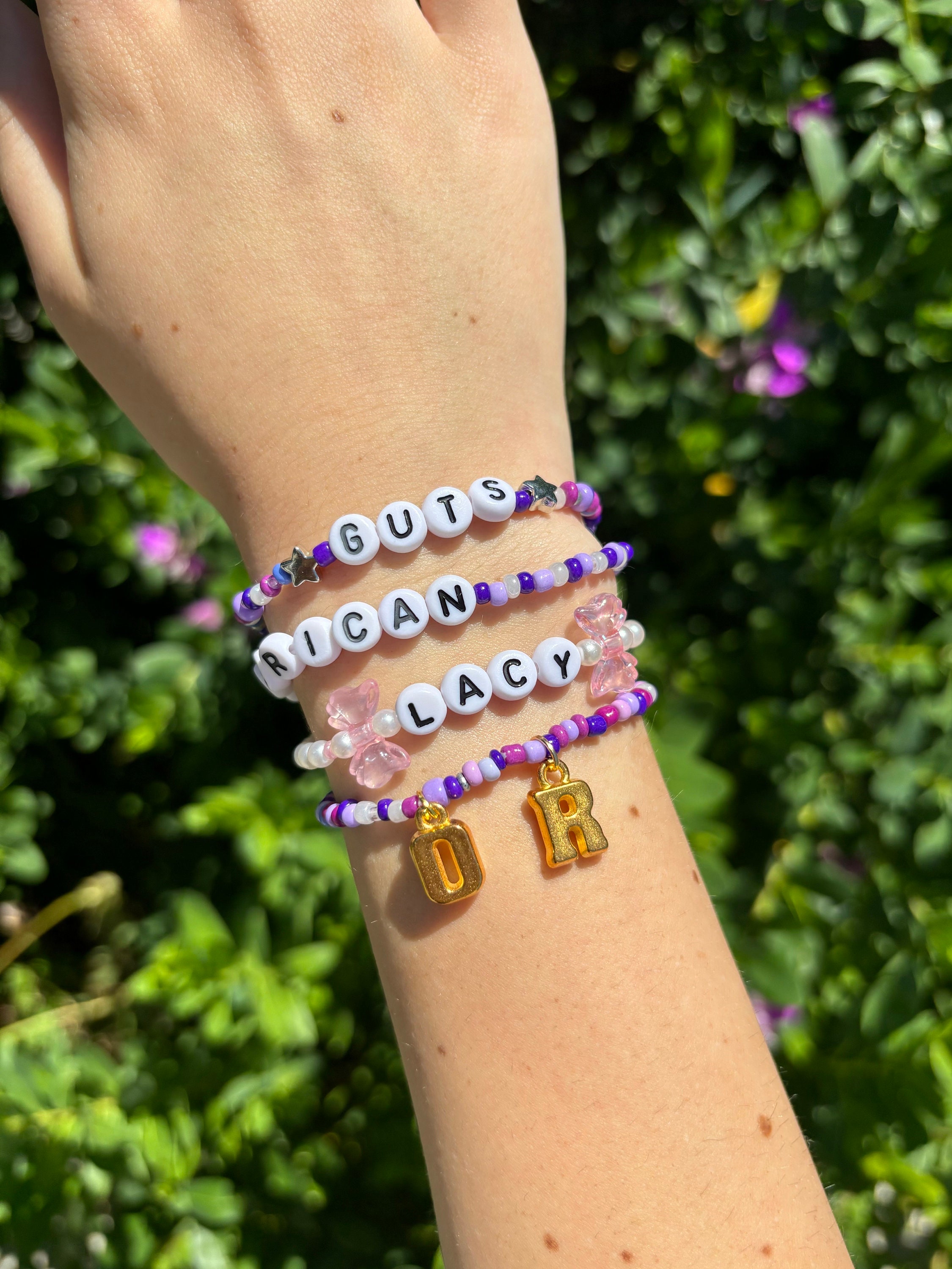 Olivia Rodrigo Beaded Bracelets | Letter Word Friendship Bracelets ...