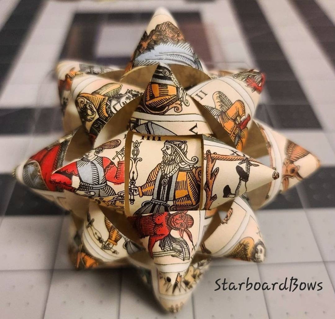 Gift Bow - Tarot Card Florentine Paper Gift Bow - Etsy