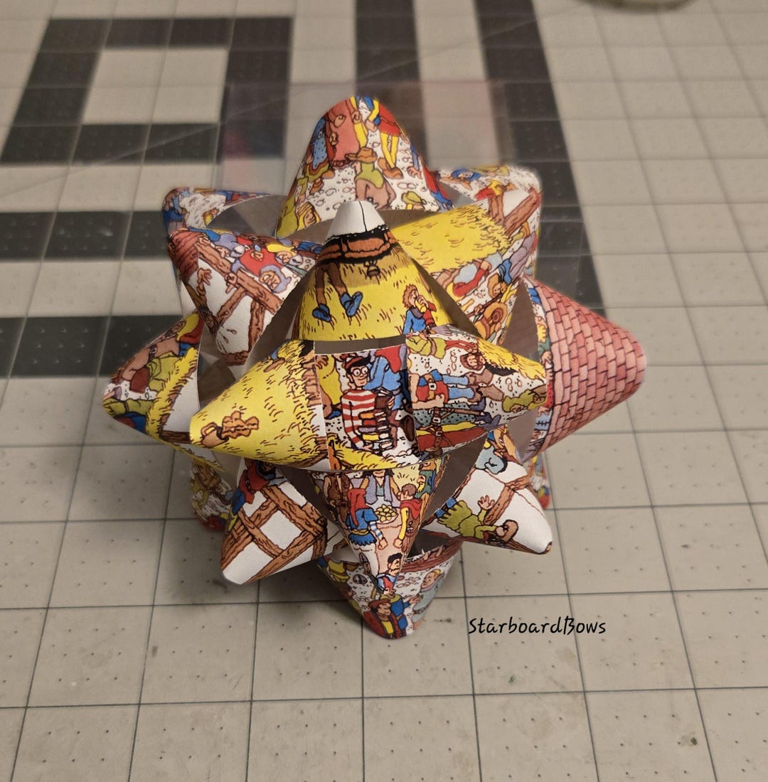 Big Gift Bow - Where's Waldo? Paper Gift Bow - Etsy