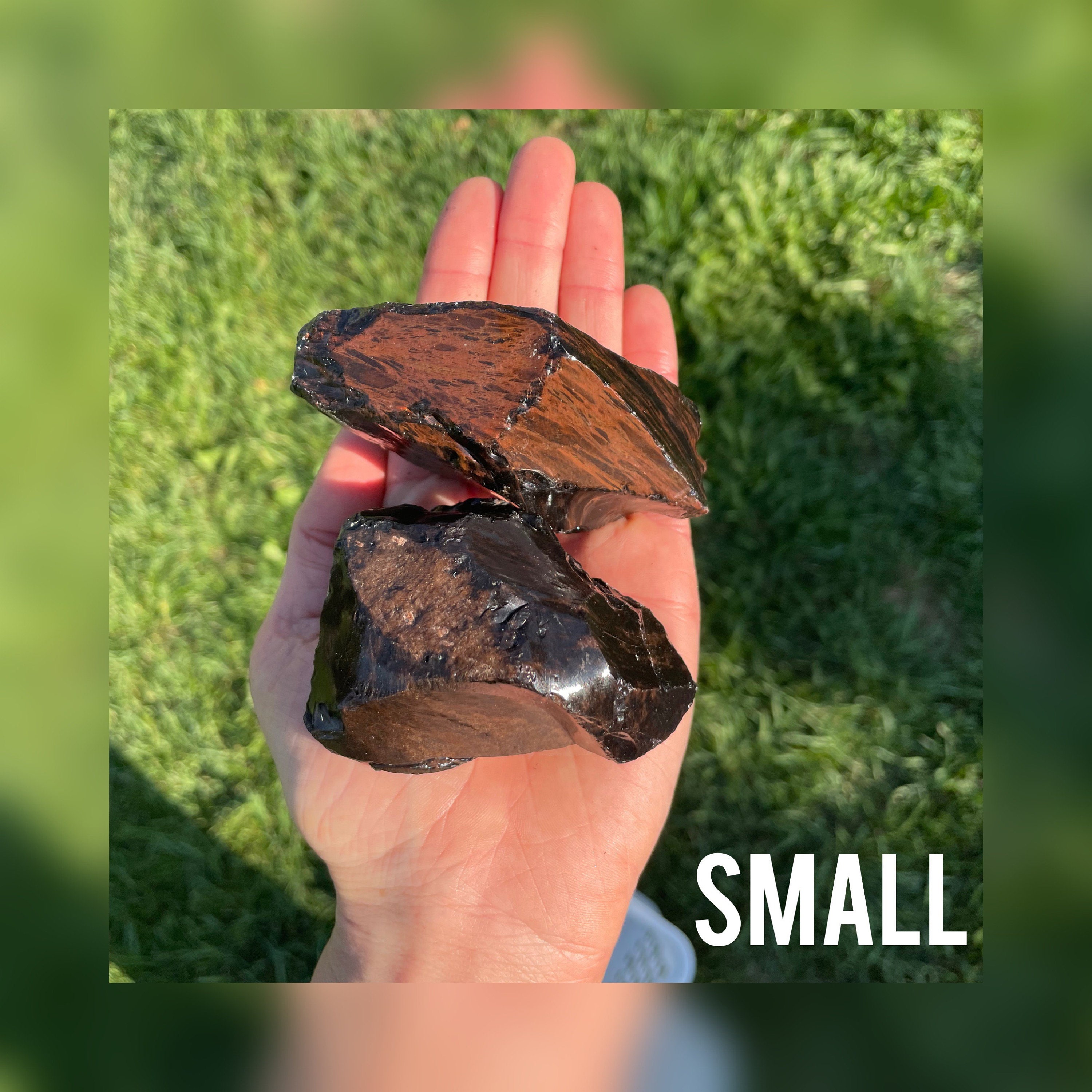 Mahogany Obsidian, Multiple Sizes, Rough Mahogany Obsidian Stone ...