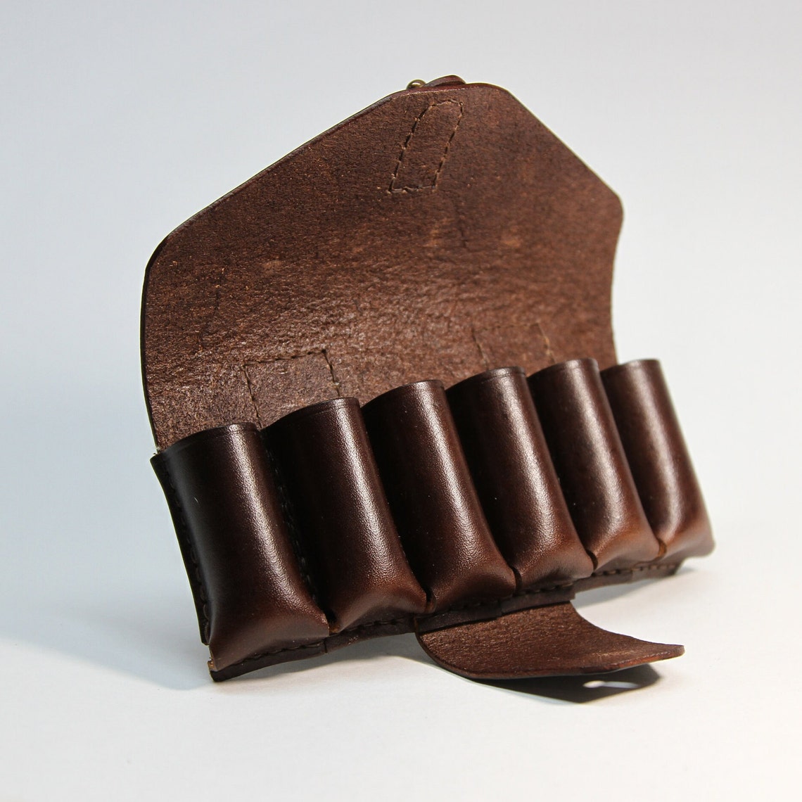 20 Gauge Leather Shotgun Bandolier for Belt Wear 6 Shell / Leather ...