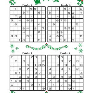 Sudoku Puzzles for Adults | 160 Printable Puzzle Activity Easy to Very ...