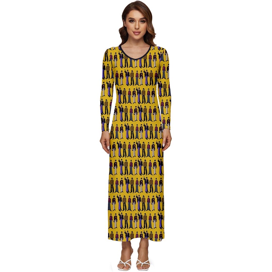 Beatles * 60’s ~ 70’s Vibes ~ Hippie Dress * Women's V-neck Dress ...