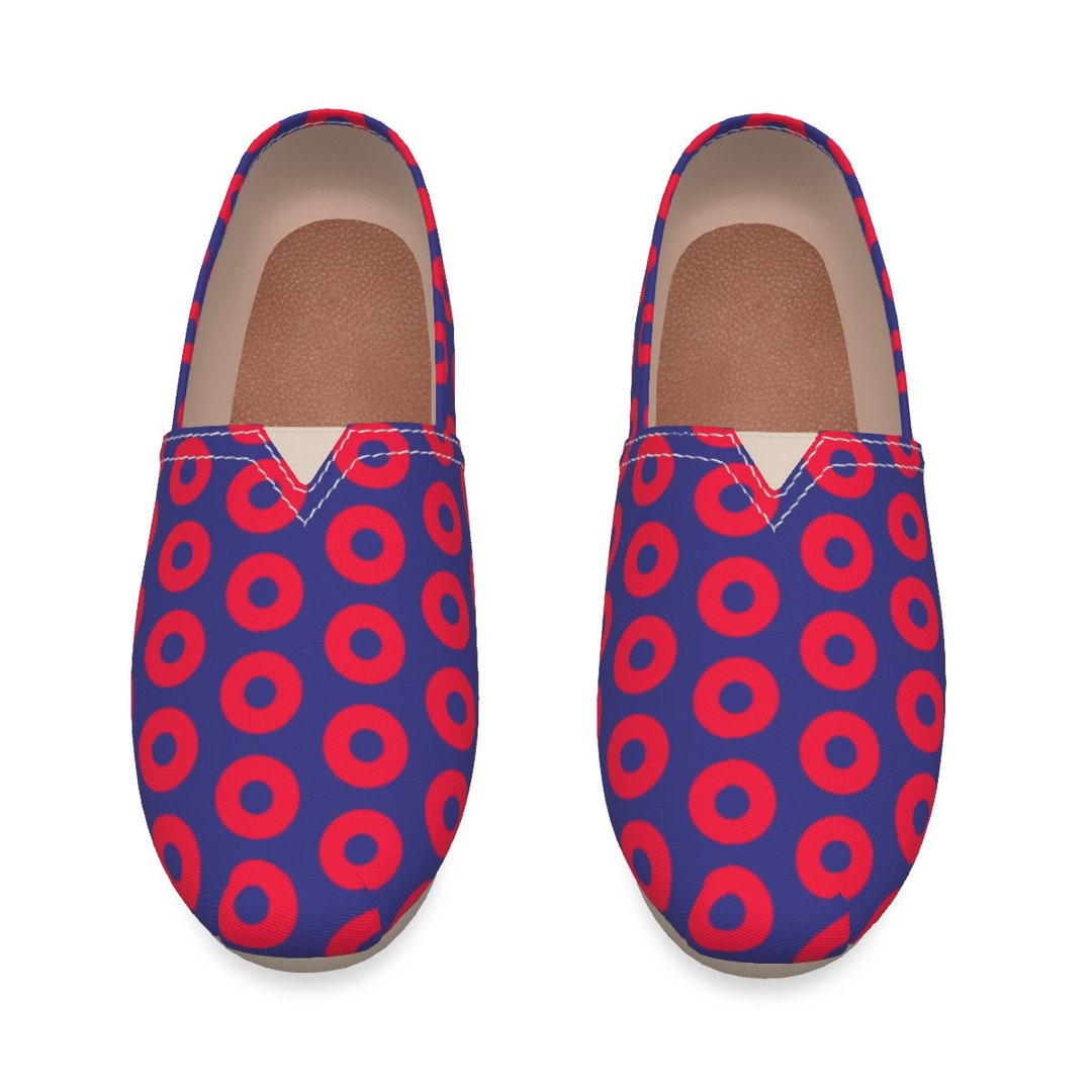 Phish * Doughnuts * Women's Canvas Fisherman Shoes * Slip Ons - Etsy