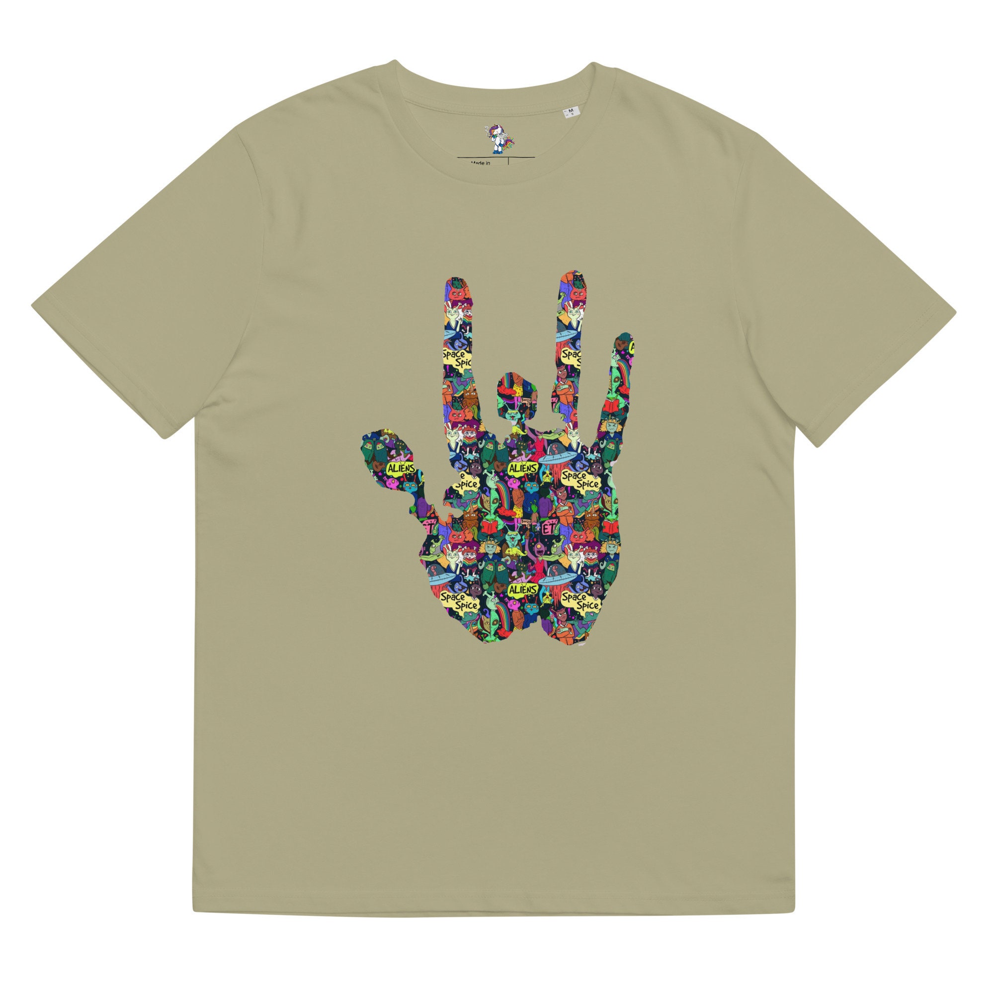 Alien Diversity Jerry Garcia Handprint Unisex Organic Cotton T-shirt ...