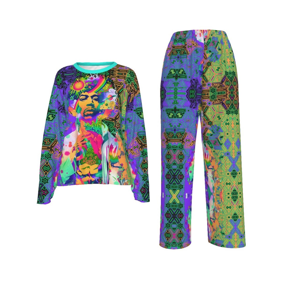 Psychedelic Jimi Hendrix*trippy*men's & Women's Long-sleeve Top Pants ...