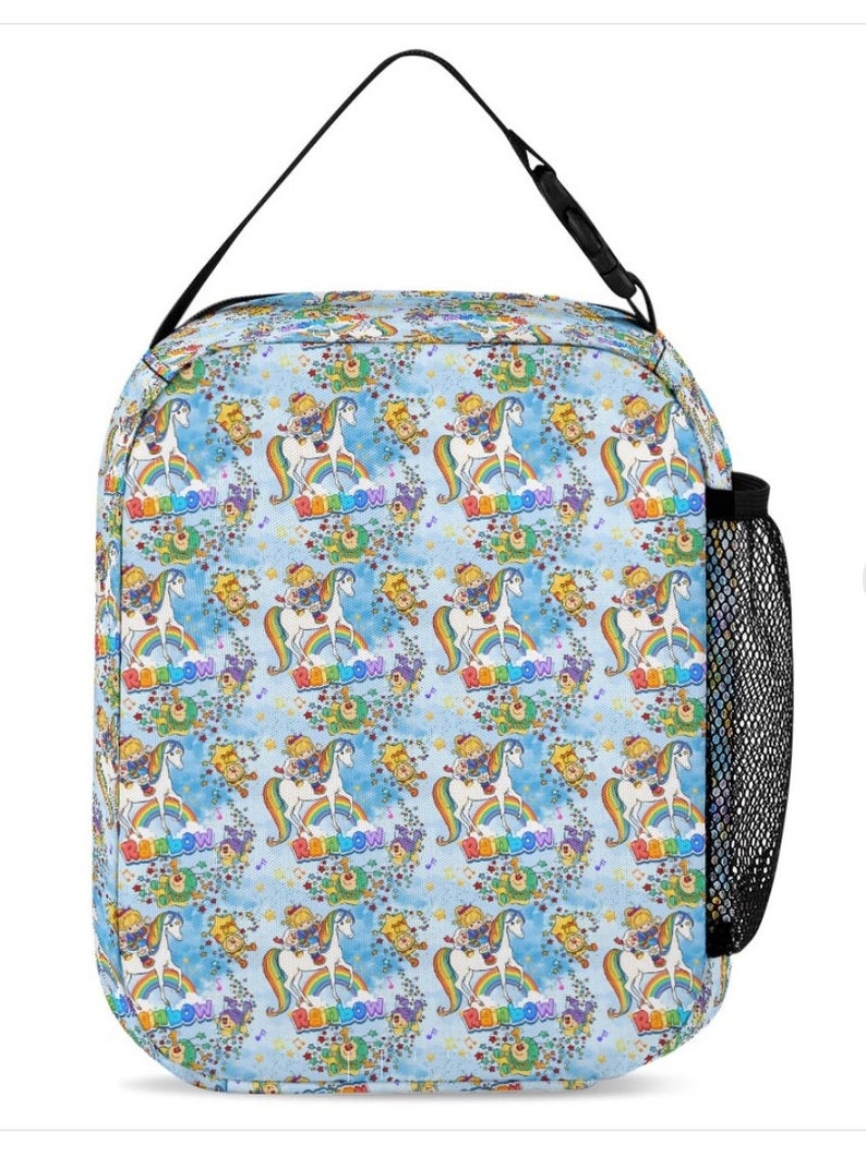 Rainbow Kids Vintage 80s Cartoon Three Piece Bag Set Backpack Lunch ...