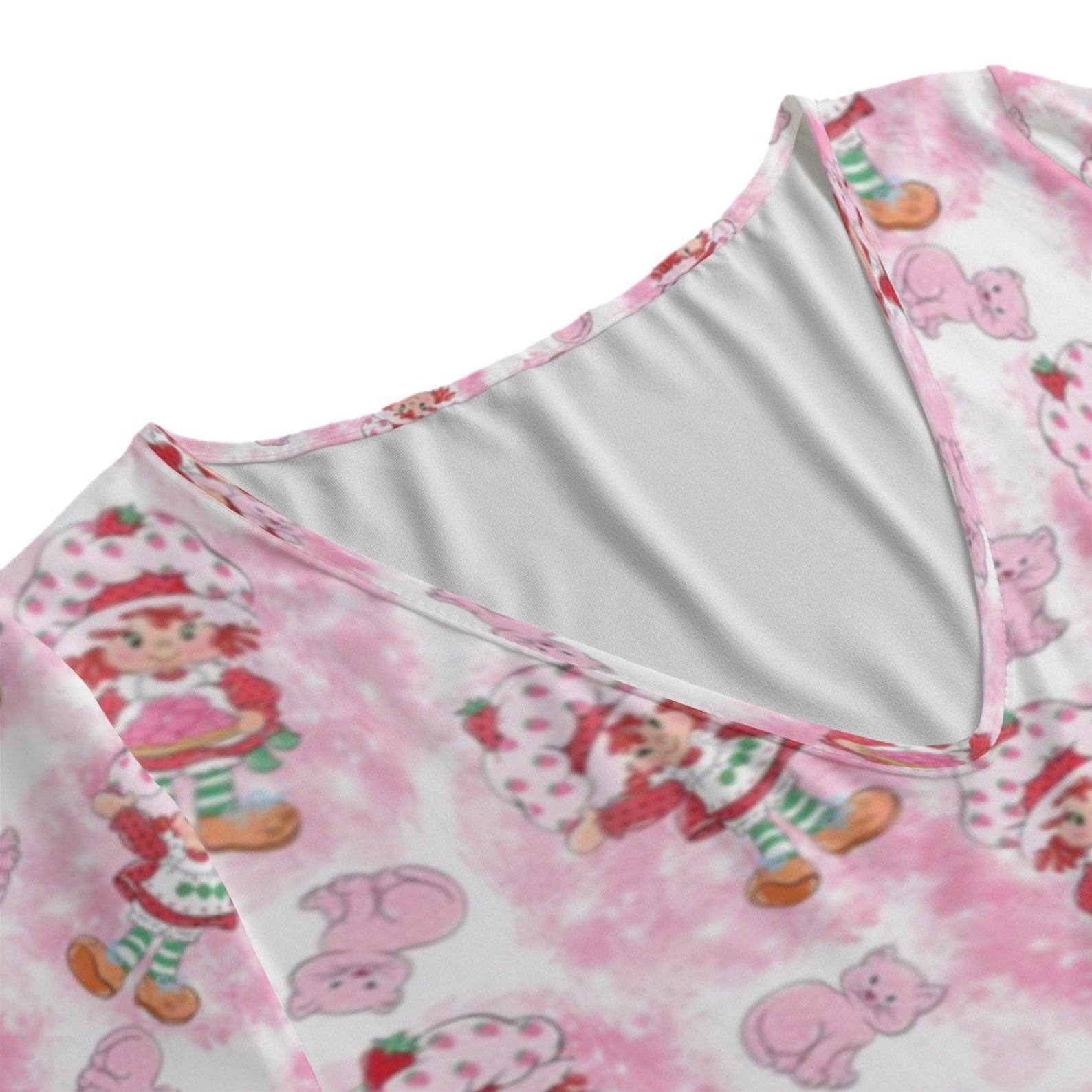 Strawberryvintage80's Cartoonwomen's Deep V-neck - Etsy