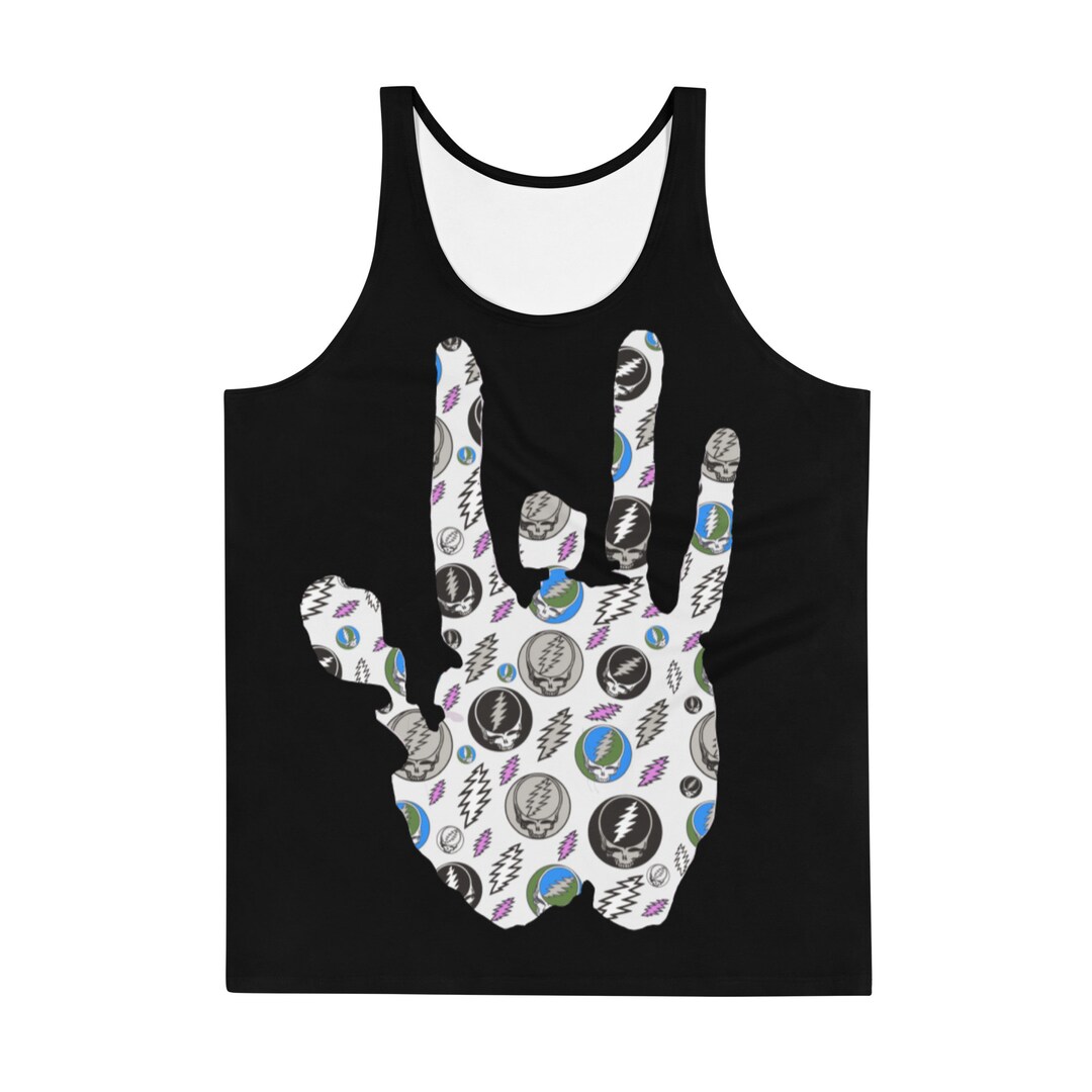 Jerry Garcia Handprint * Men's & Woman's Tank Top Shirt*trippy ...