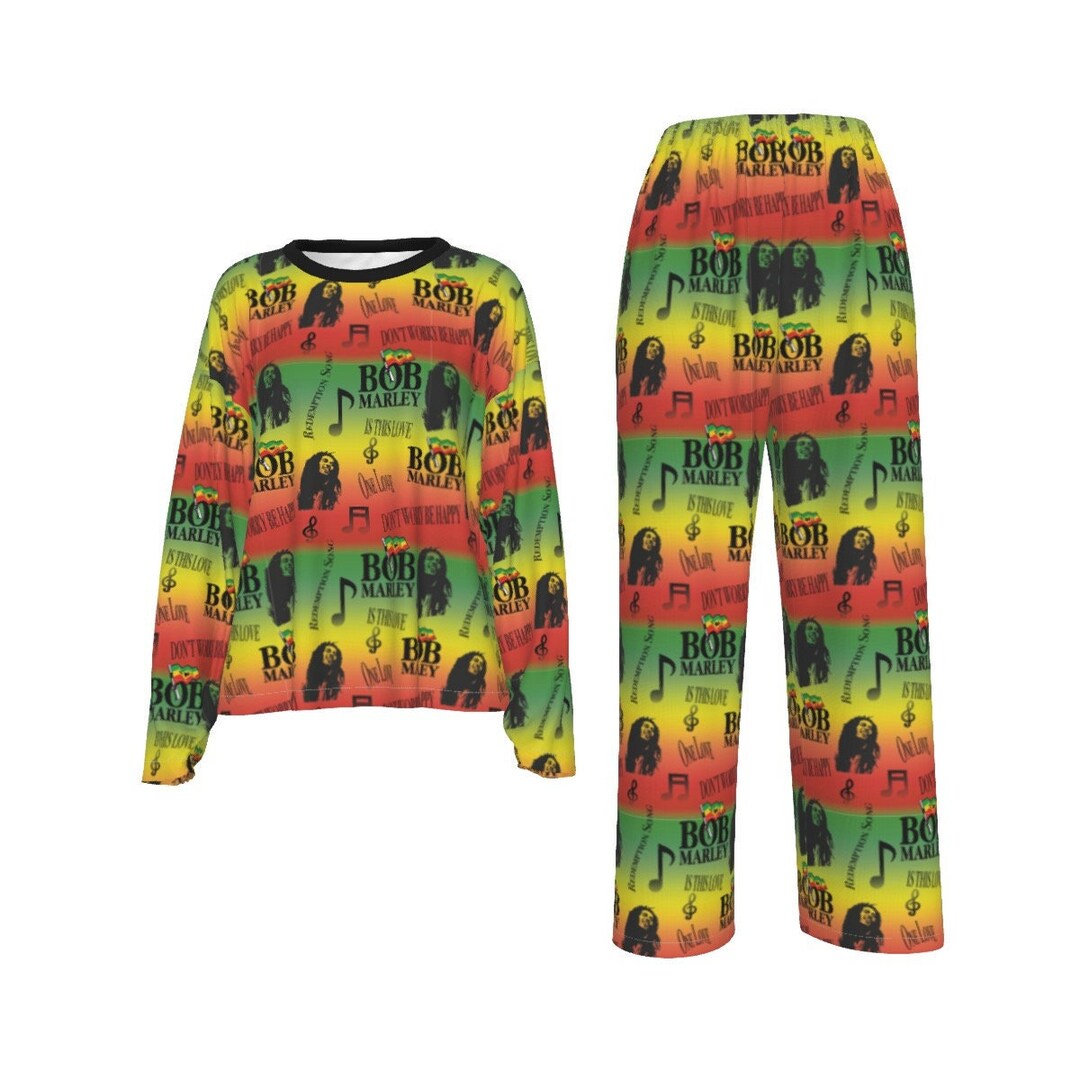 Bob *reggee Vibes*rasta Vibes* Men's & Women's Long-sleeve Top Pants ...