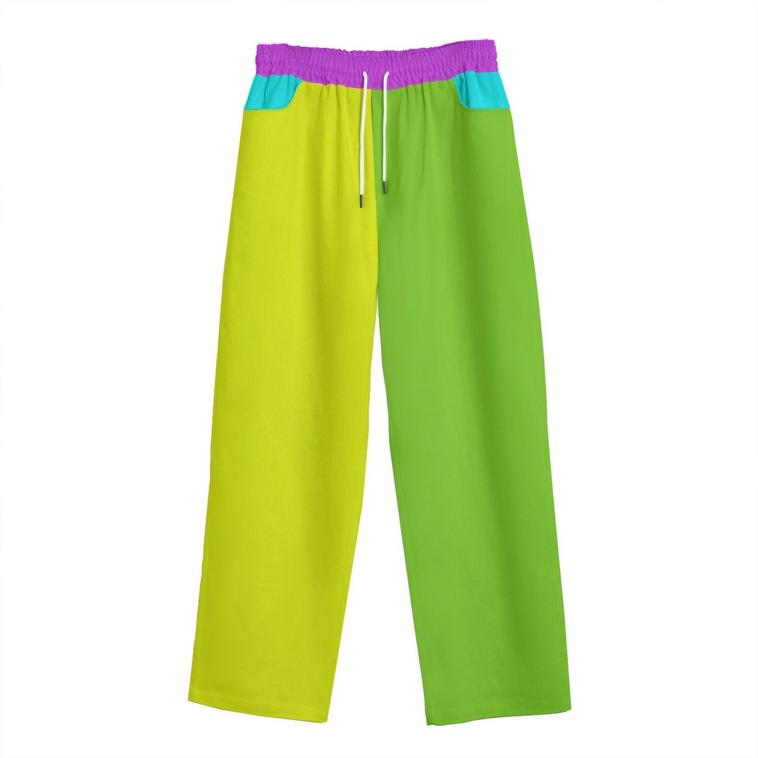 Color Splash*funky 80’s Colorblock*men’s & Woman’s Straight Casual ...