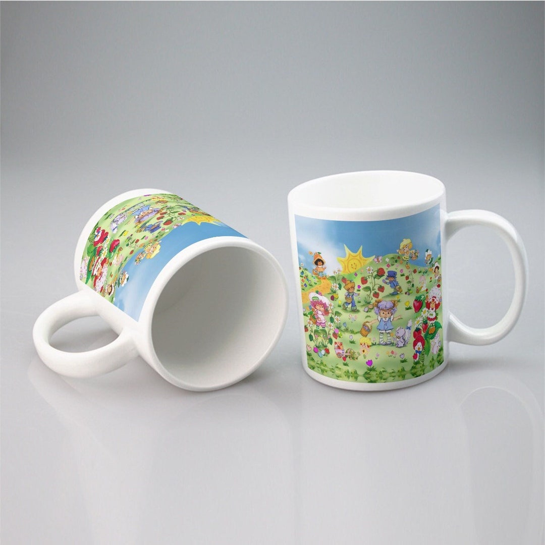 Strawberry Ceramic Mug 80's Cartoons Vintage Old - Etsy