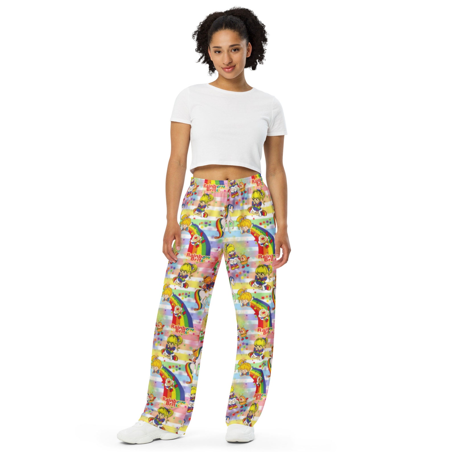 Rainbow Brite Vintage 80s Cartoons Mens & Womans Wide-leg Pants Lounge ...