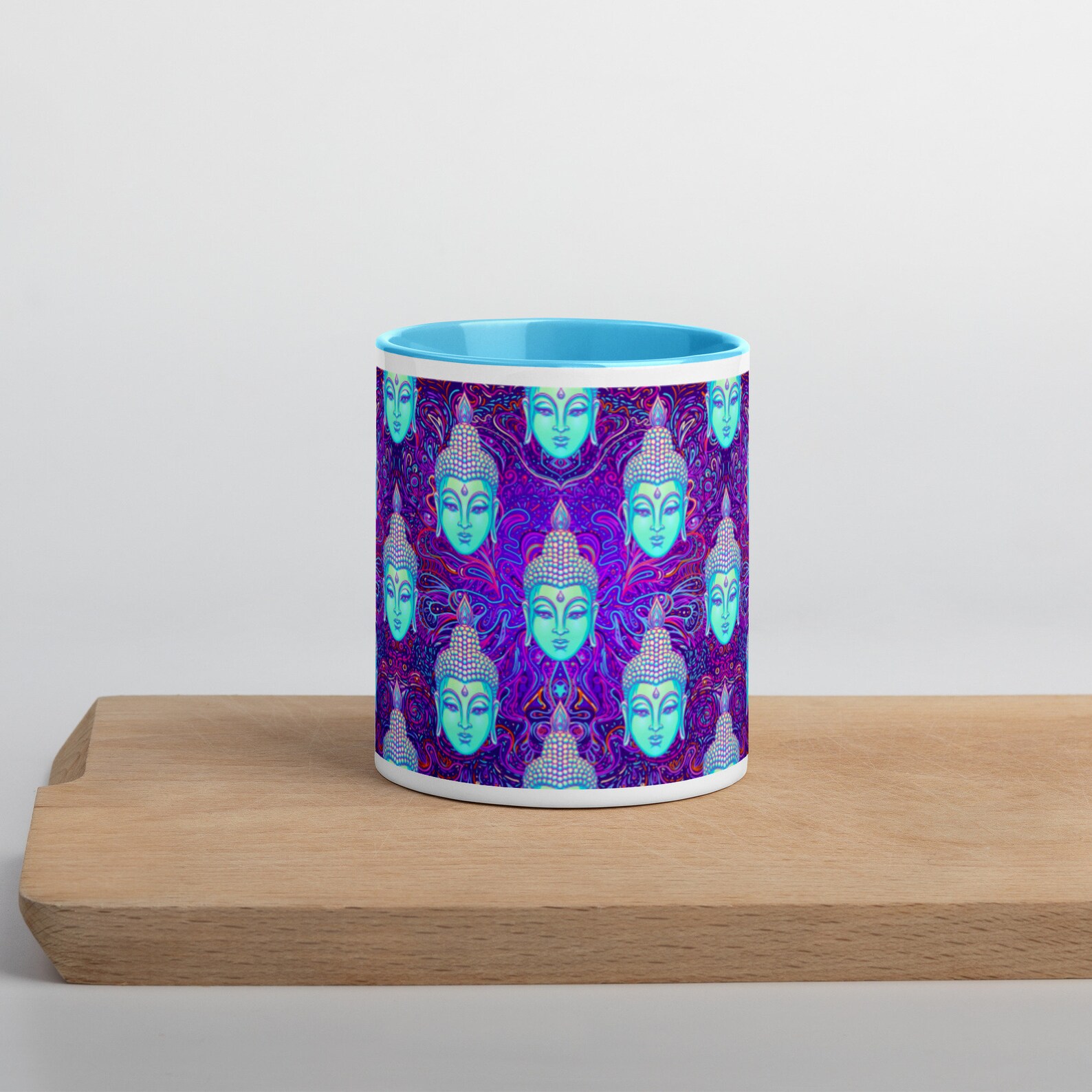 Buddha Hindu God Sacred Gods Buddhism Ceramic Mug With Color Inside ...