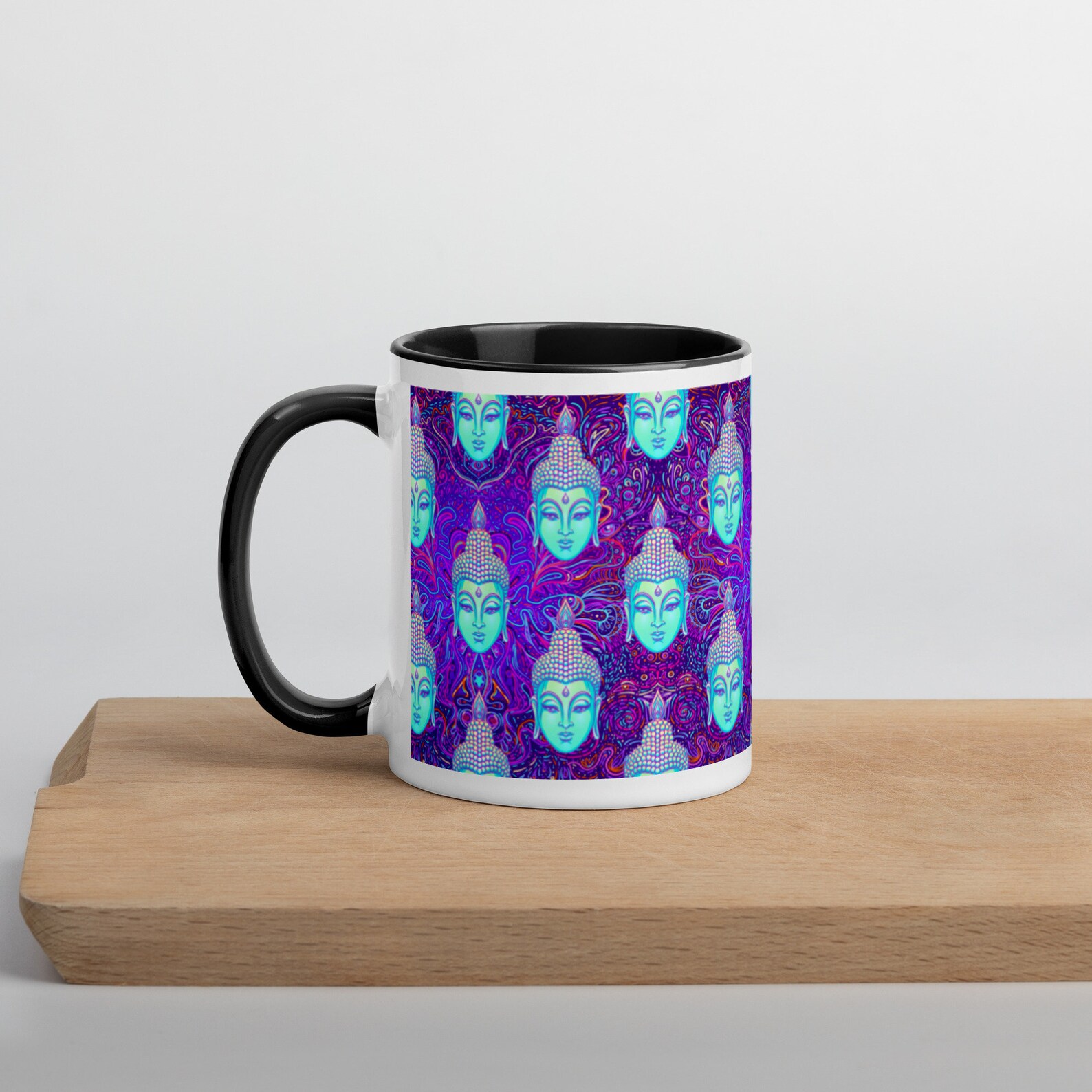 Buddha Hindu God Sacred Gods Buddhism Ceramic Mug With Color Inside ...