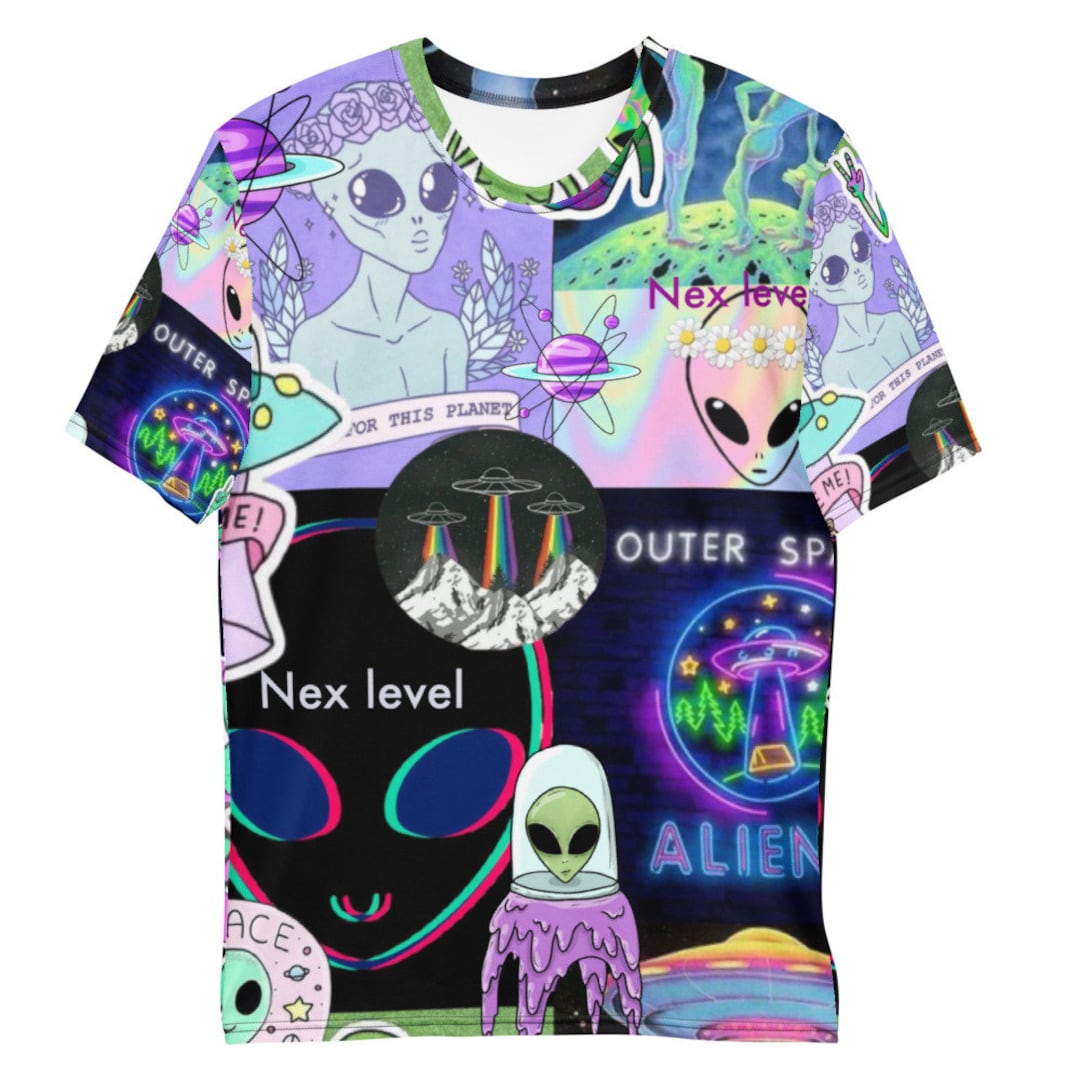 Alien Vibes psicodélico trippy hombres y mujeres - Etsy España