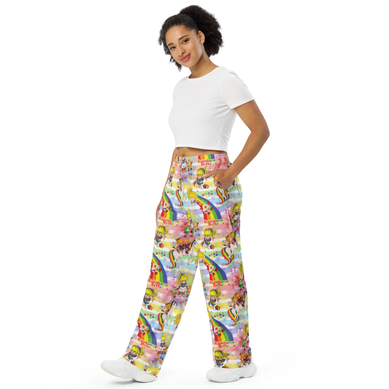 Rainbow Brite Vintage 80s Cartoons Mens & Womans Wide-leg Pants Lounge ...