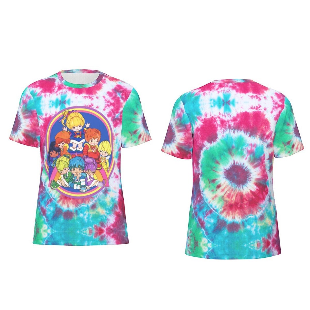 Rainbow Kids Tye Die 80's Vintage Cartoon Men's & Woman's Tee Shirt Top ...