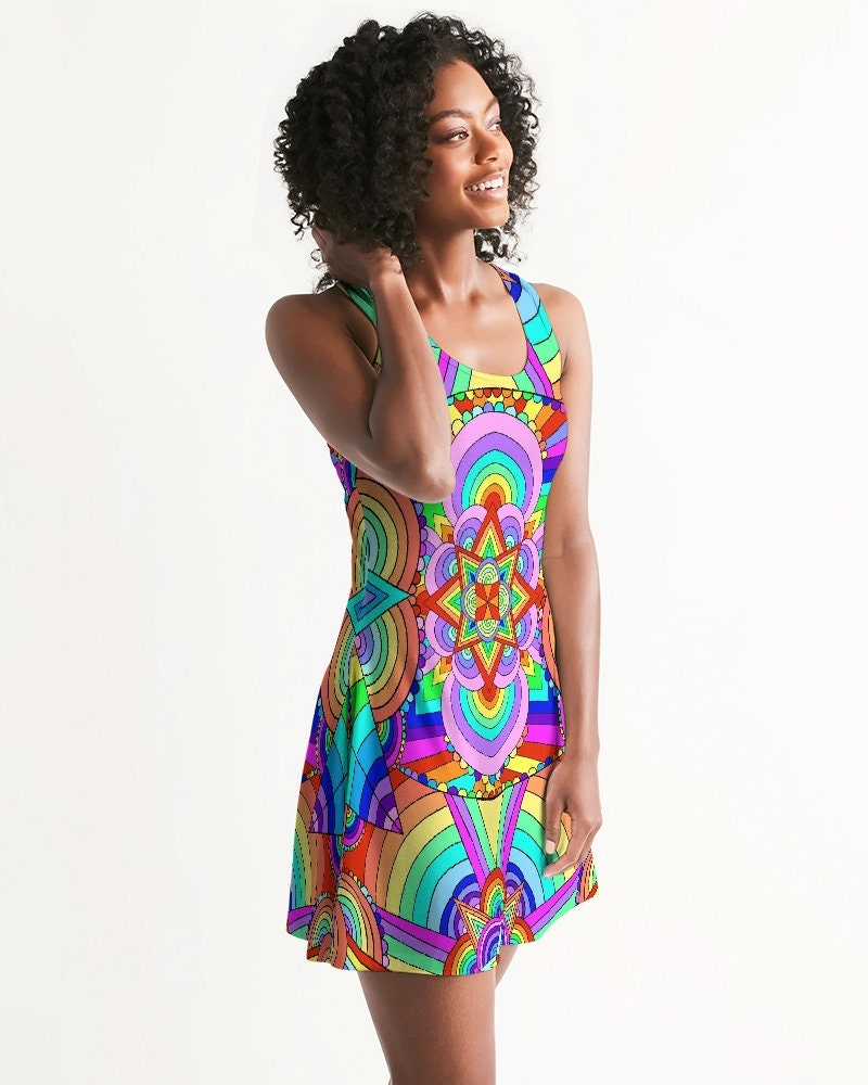 Psychedelic Stained Glass Trippy Geometric Vibes - Etsy