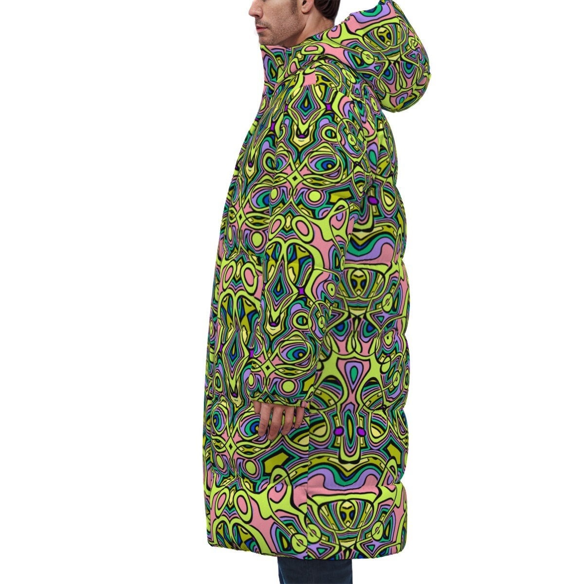 Psychedelic Time Flow *men's & Woman's Down Jacket*puffer Coat~ Trippy ...