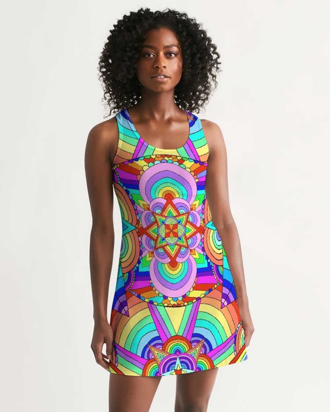 Psychedelic Stained Glass Trippy Geometric Vibes - Etsy