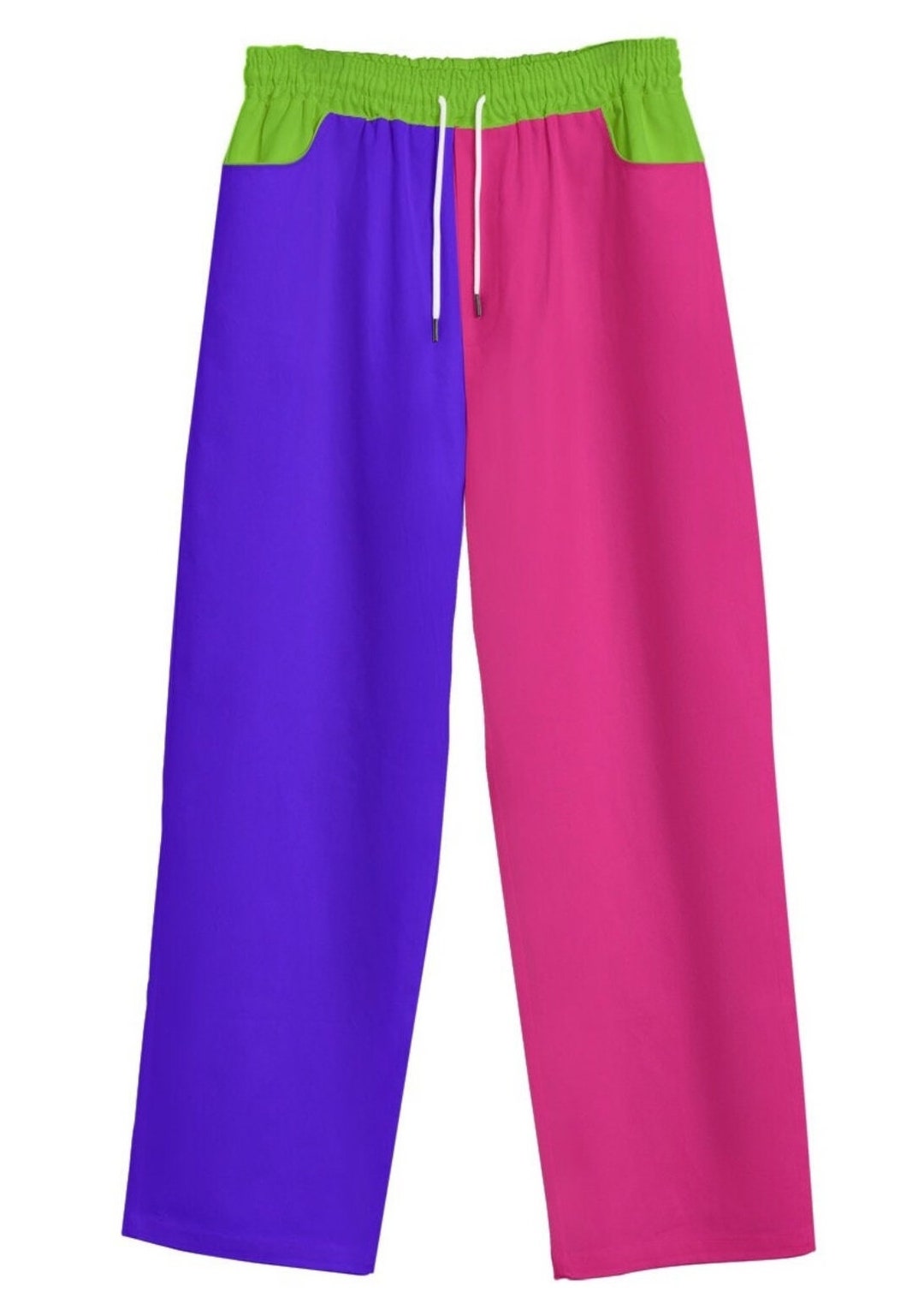 Color Splashfunky 80s Colorblockmens & Womans Straight Casual ...