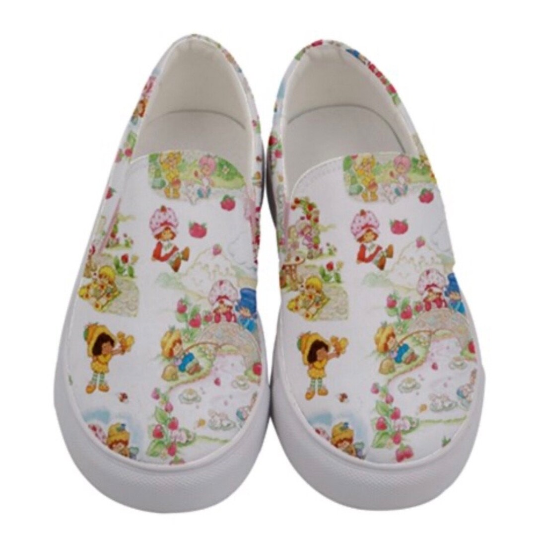 Strawberry 80's Vibes Nostalgiawomen's Slip-on Canvas Shoe Rave ...