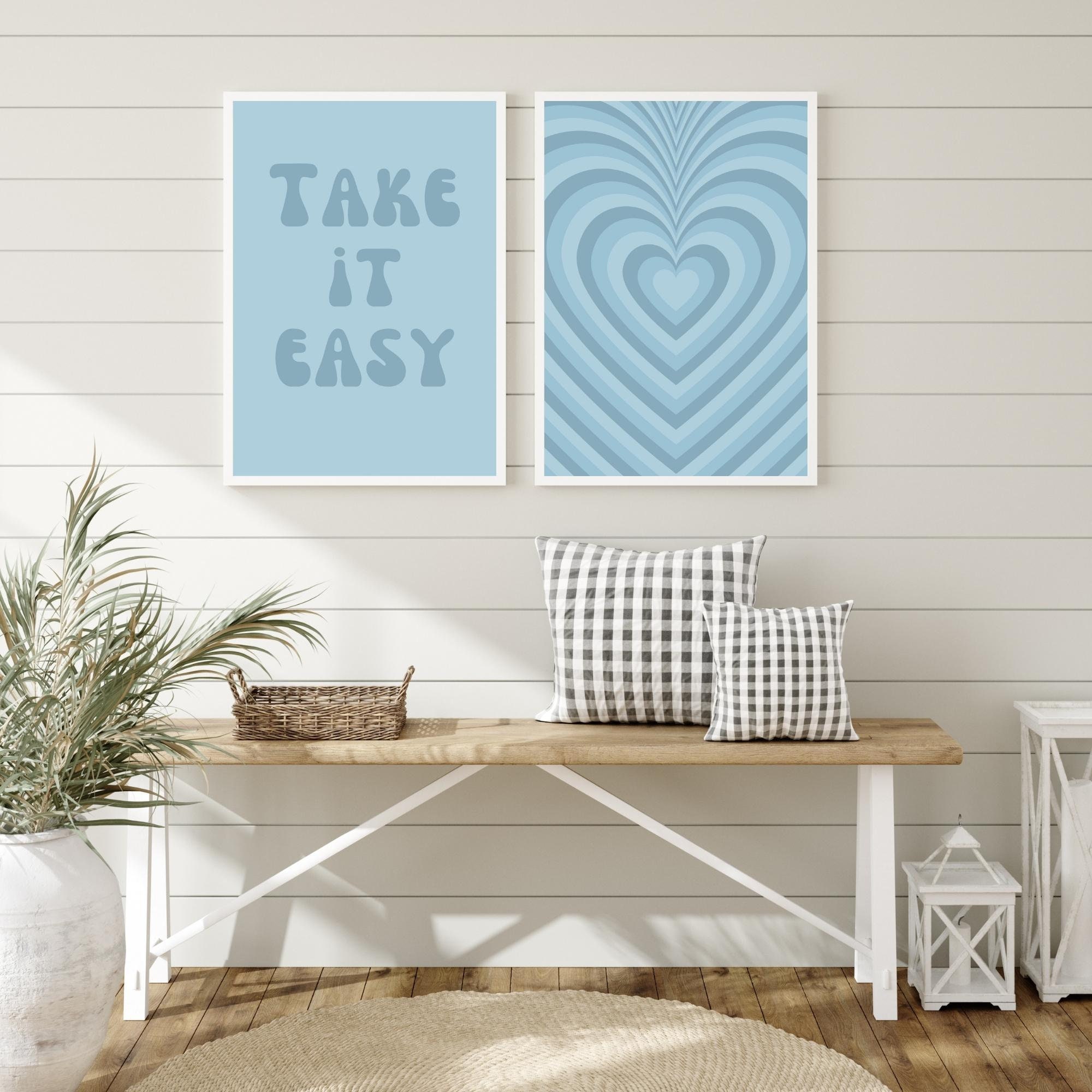 Blue Danish Pastel Set of 3 Printable Wall Art Soft - Etsy