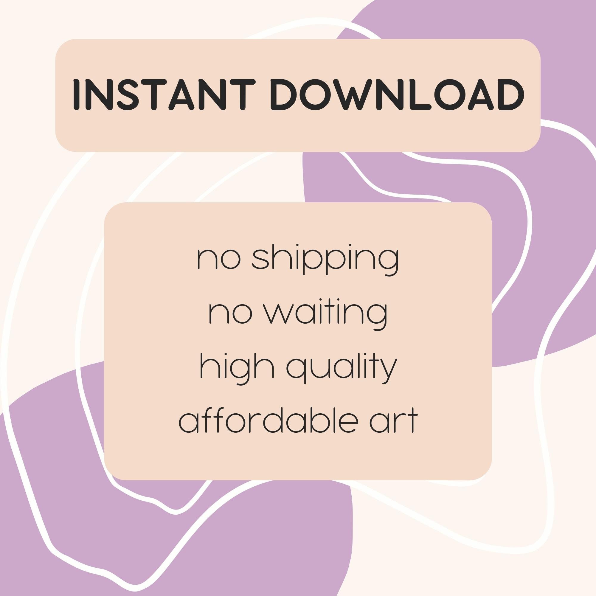 Purple Danish Pastel Wall Art, Quote Printable Wall Decor, Minimalistic ...