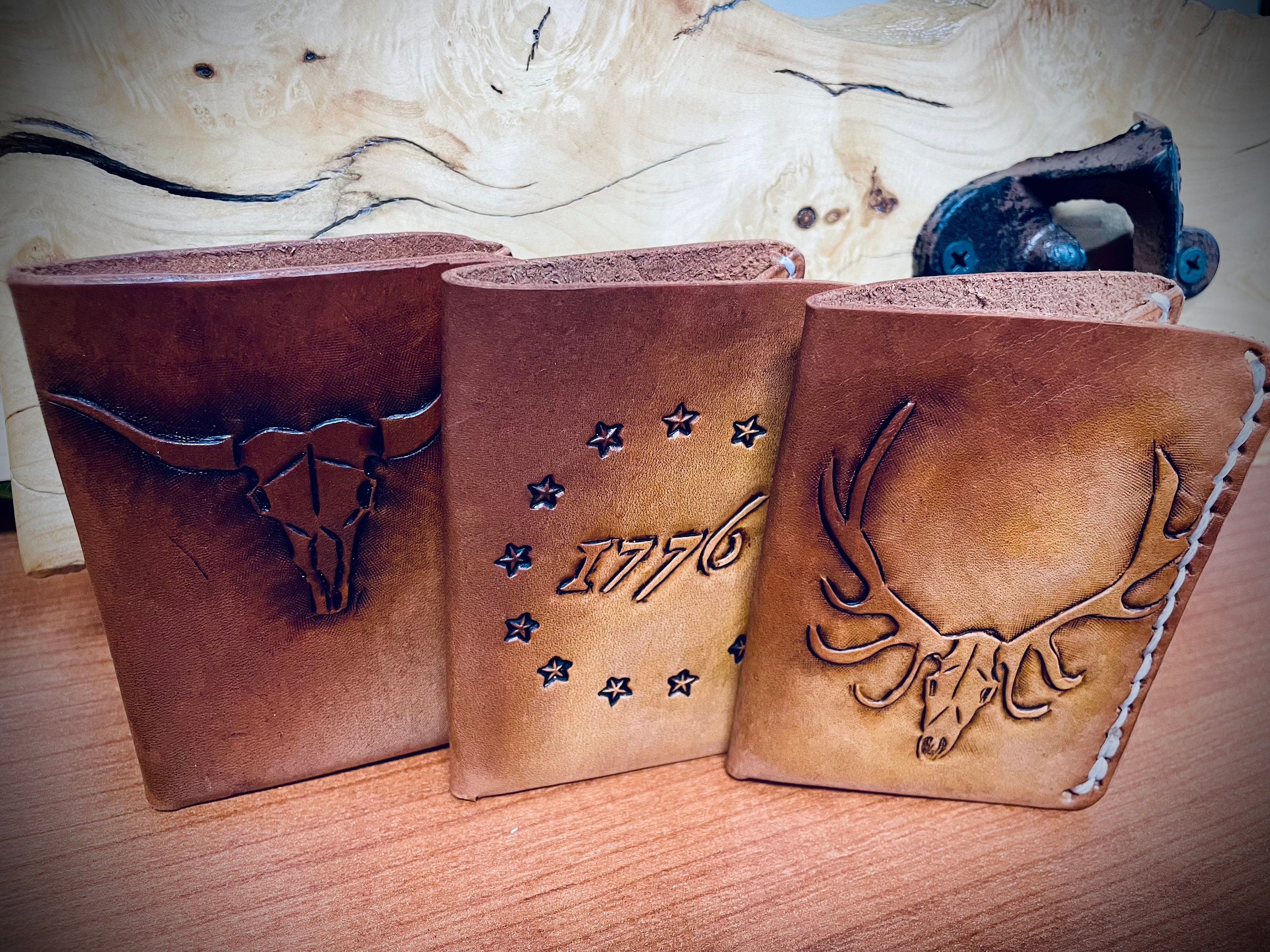 Handmade, Hand Tooled Custom Leather Wallets - Etsy