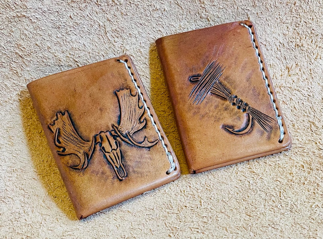 Handmade, Hand Tooled Custom Leather Wallets - Etsy