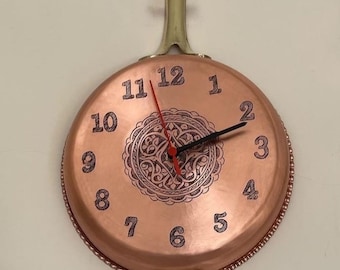 Hammered Copper Clock - Etsy