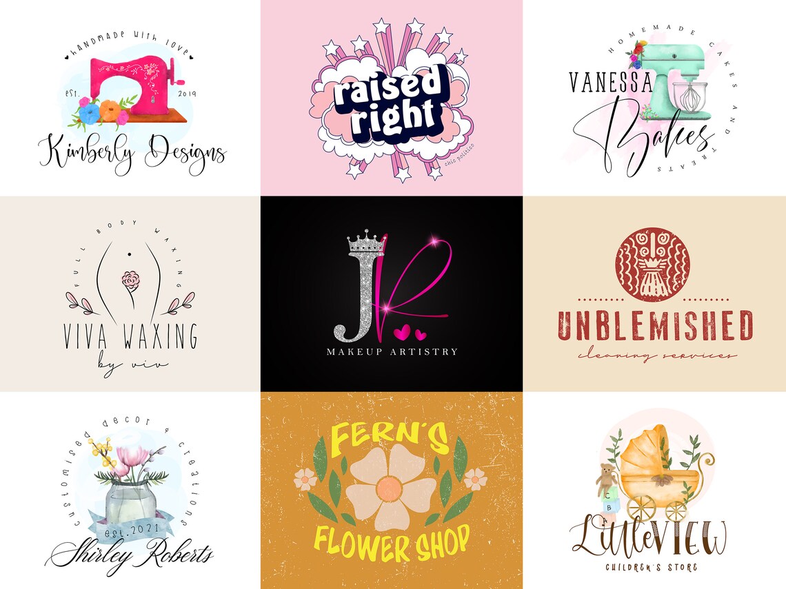 Logo Designer for Small Business Professional Logo and Logo | Etsy