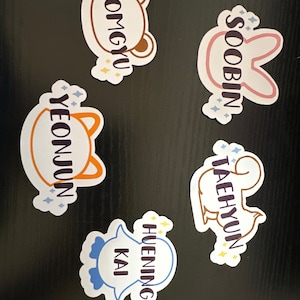 Txt Animal Stickers - Etsy