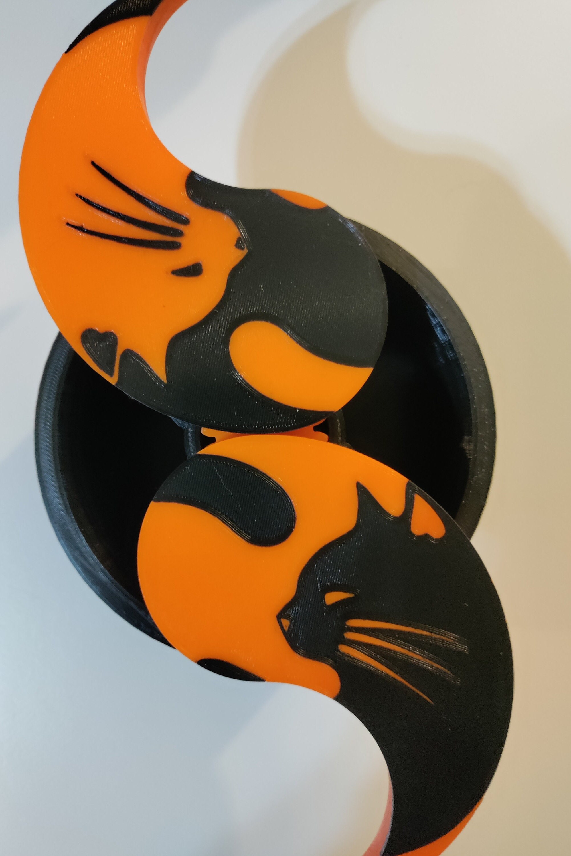Halloween Kittens Hugging Yin Yang Mechanical Keepsake Box - Etsy
